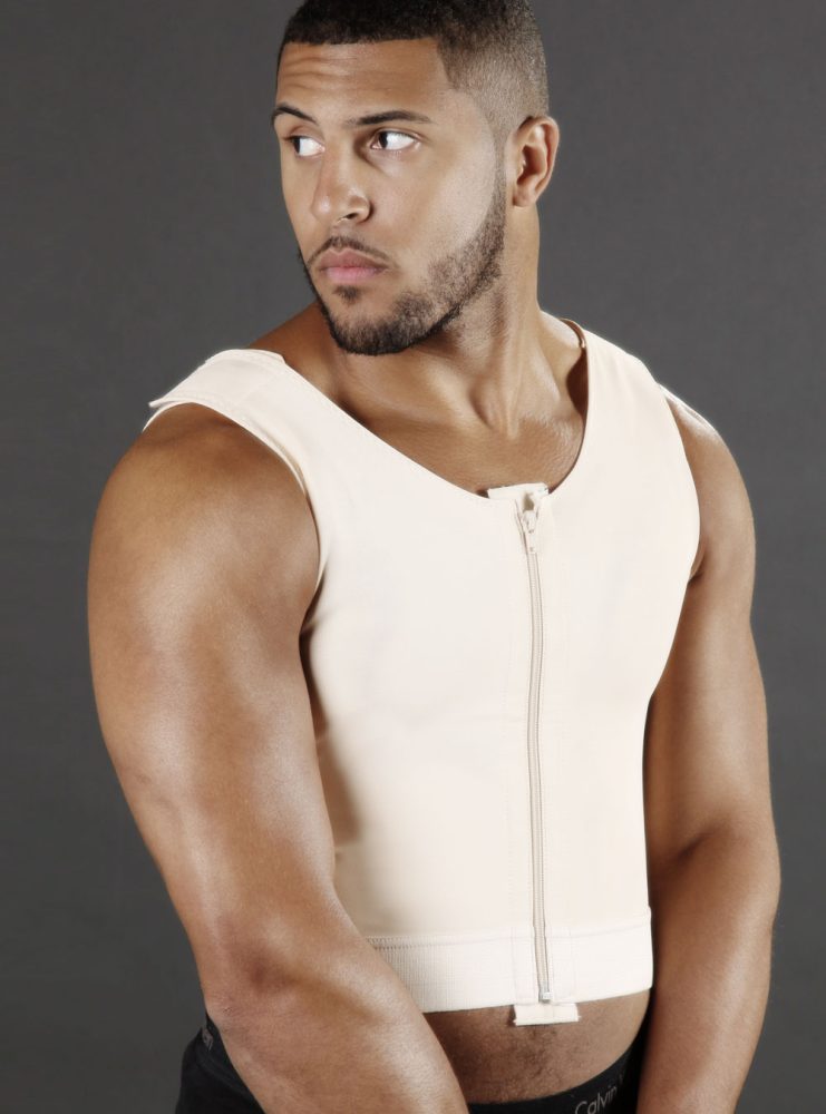 Caromed 2-8003 Male Compression Vest - Post Surgical Garment